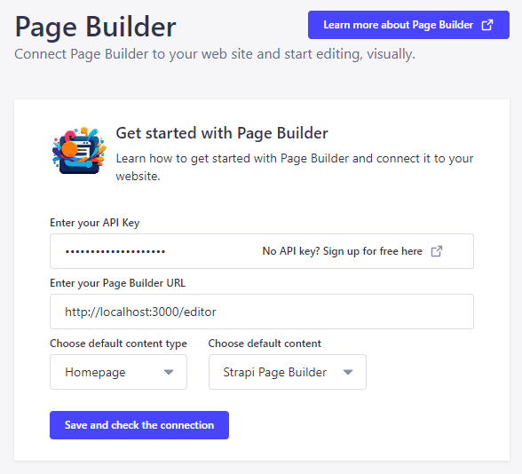 Quick Start - Strapi Page Builder Docs